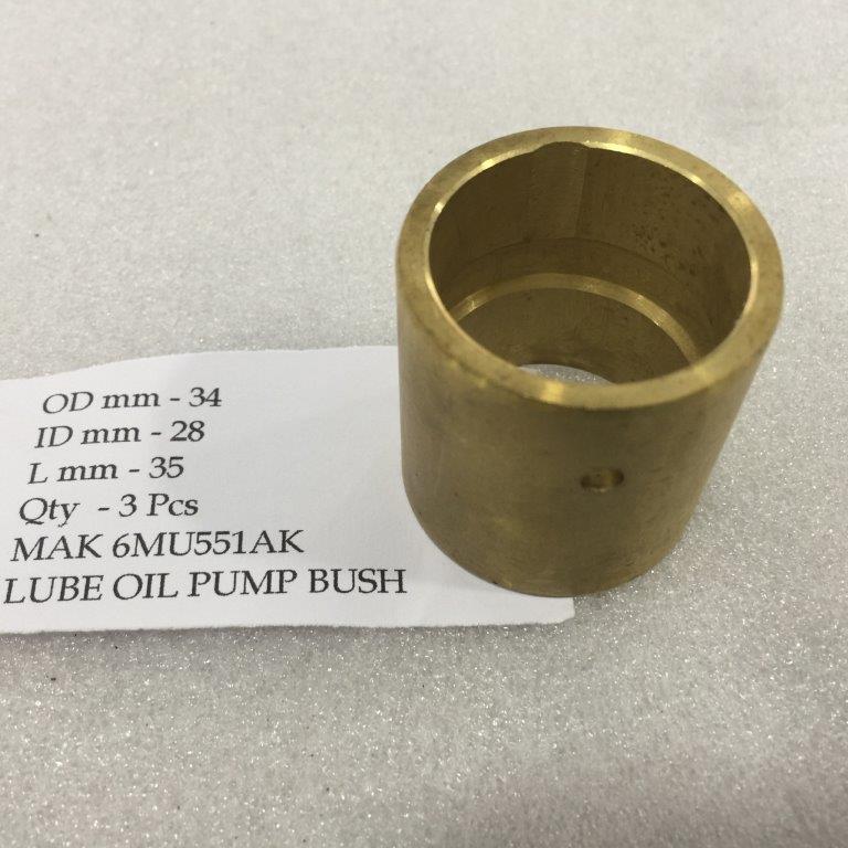 LUBE OIL PUMP BUSH OD MM - 34 ID MM - 28 L MM - 35